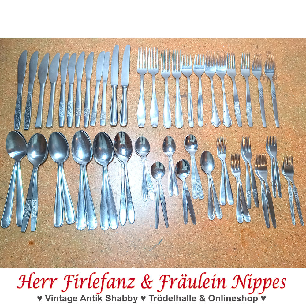 Vintage Besteck Messer Gabel Löffel